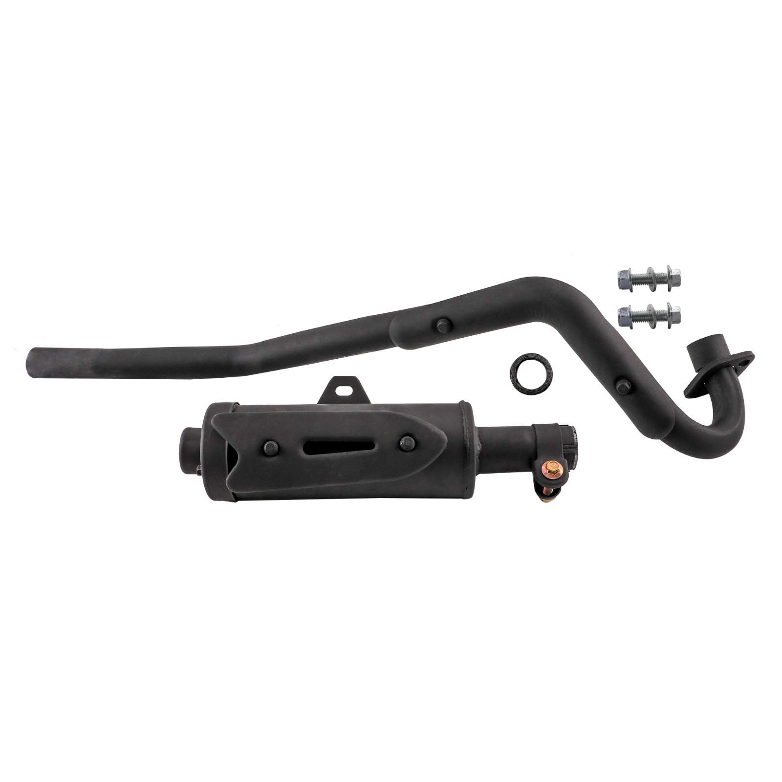 YC Yier 28mm 1 1/8" Muffler Exhaust Pipe for ATV Quad Buggy Go Kart Pit Dirt Bike 50cc 70cc 90cc 110cc 125cc 150cc Taotao Coolster Kazuma Roketa