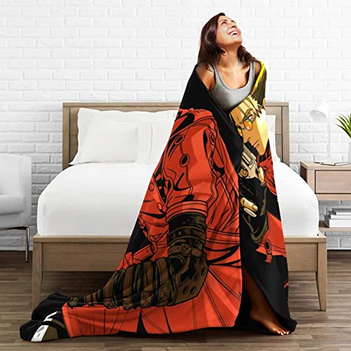 Trigun VASH The Stampede Soft Flannel Fleece Blanket Plush Fuzzy Throw Blankets for Bed Couch Living Room 60"x50"