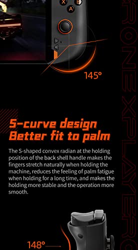 QUJUSO OnexPlayer Mini Pro 7" Handheld Game Console Portable PC Mini Laptop UMPC Win 11 AMD Ryzen 7 6800U 16GB LPDDR4 RAM/512GB NVMe M.2 SSD 1920 *1200 Display Screen(Black)