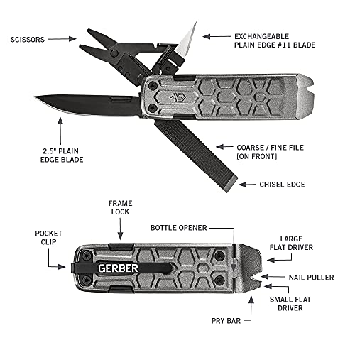 Gerber Gear Lockdown Pry Multitool, Silver