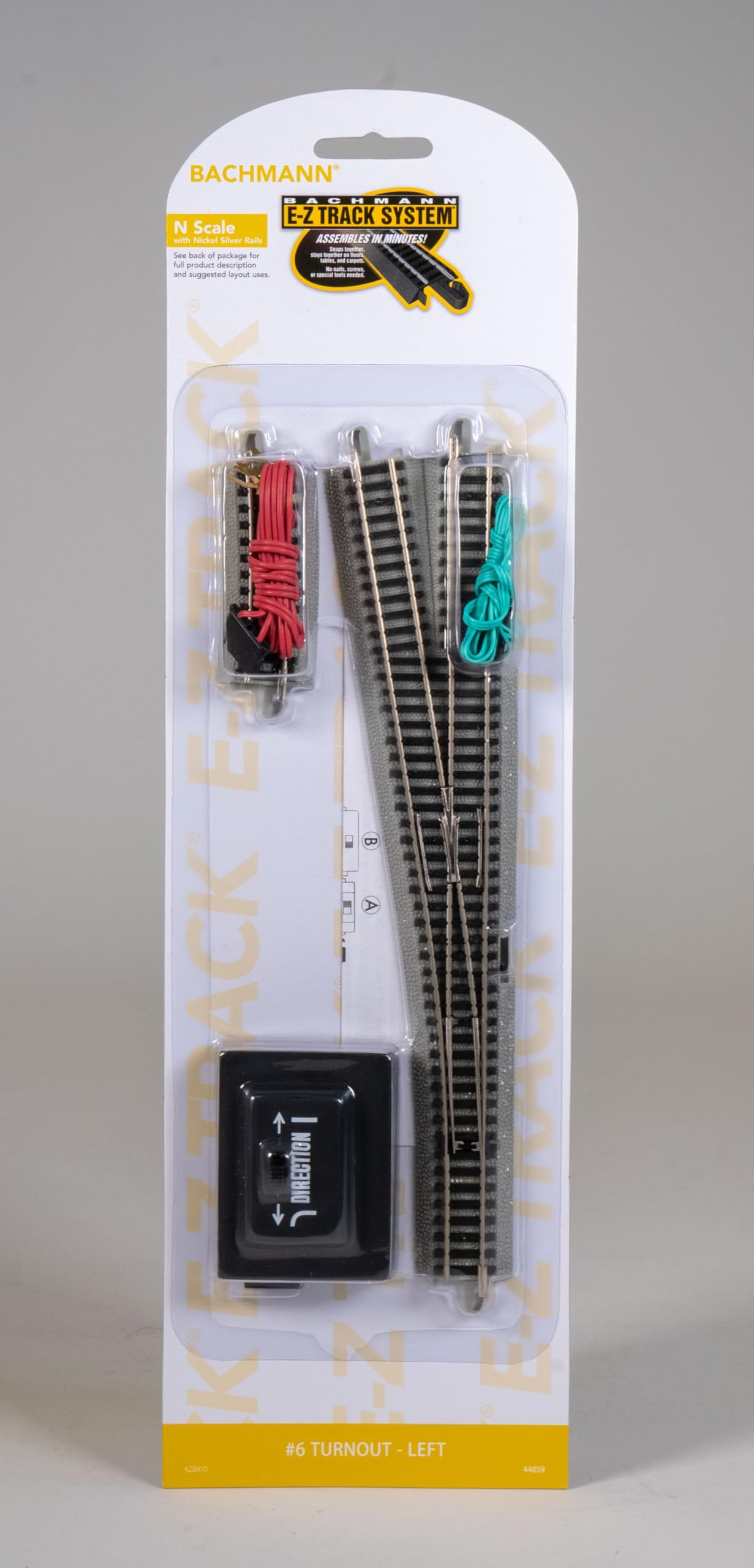 Bachmann Industries E-Z Track 6 Turnout - Left (1/card) N Scale