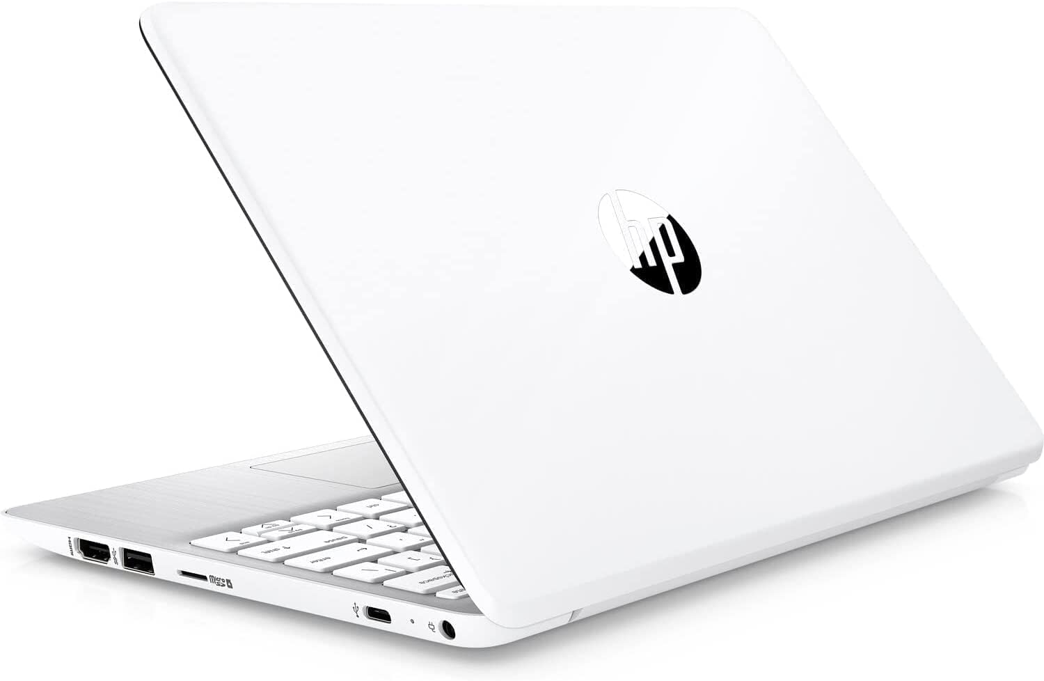 HP Stream 11-inch HD Laptop, Intel Celeron N4000, 4 GB RAM, 32 GB eMMC, Intel UHD, Windows 10 Home in S Mode (11-ak0020nr, Diamond White) (Renewed)