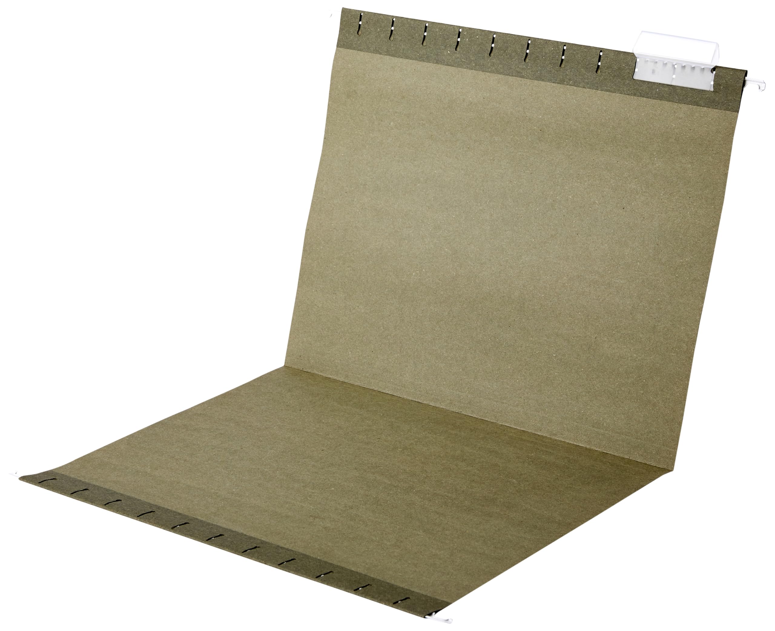 Amazon Basics Hanging File Folders, Letter Size, Standard Green, 1/5-Cut Tabs, 75 per box