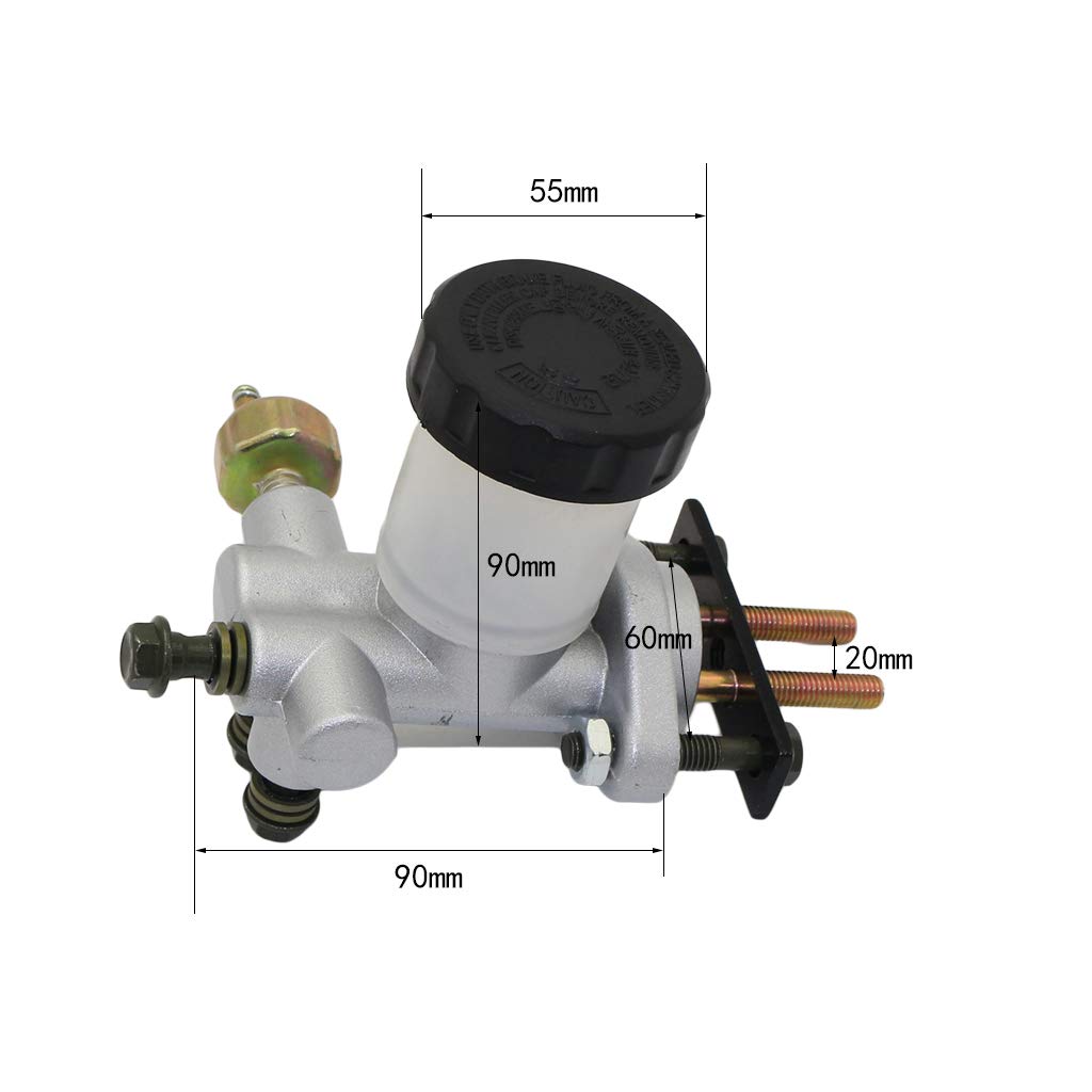 CNCMOTOK New Hydraulic Brake Master Cylinder for 90cc 110cc 125cc 150cc 200cc 250cc Go Kart Buggy Sunl BMS Kandi Roketa Kazuma Kinroad ATV