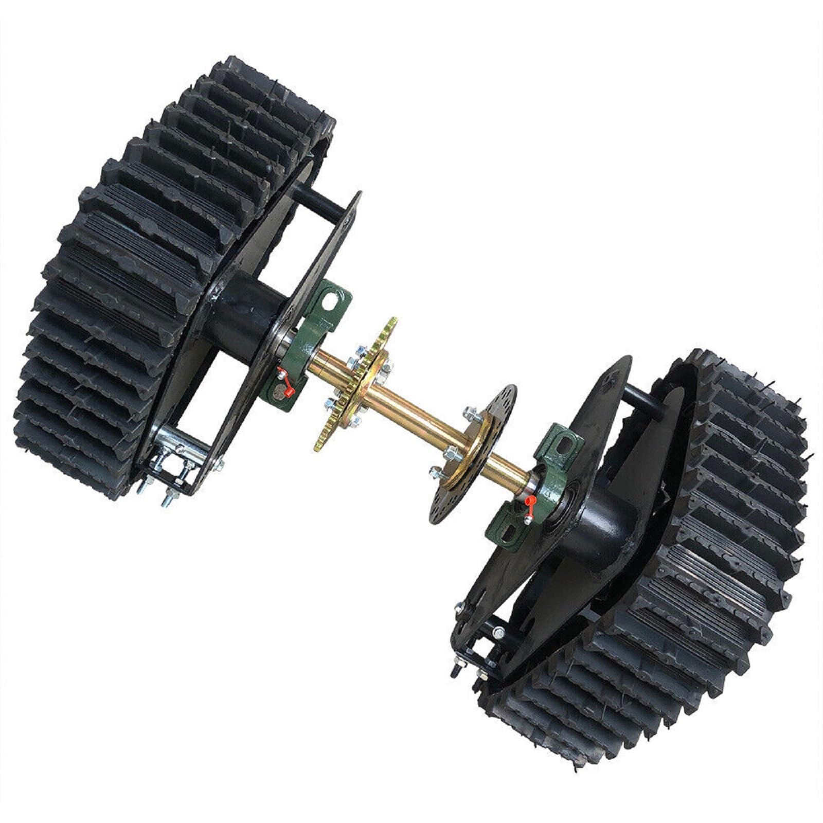 LGXSHOP 23.6in ATV Rear Axle Track, Rear Axle Complete Assembly with Brake Disc&Wheels for ATV Go Kart Karting UTV Buggy Quad Snow Sand Track 60cm Rear Axle Complete Kit