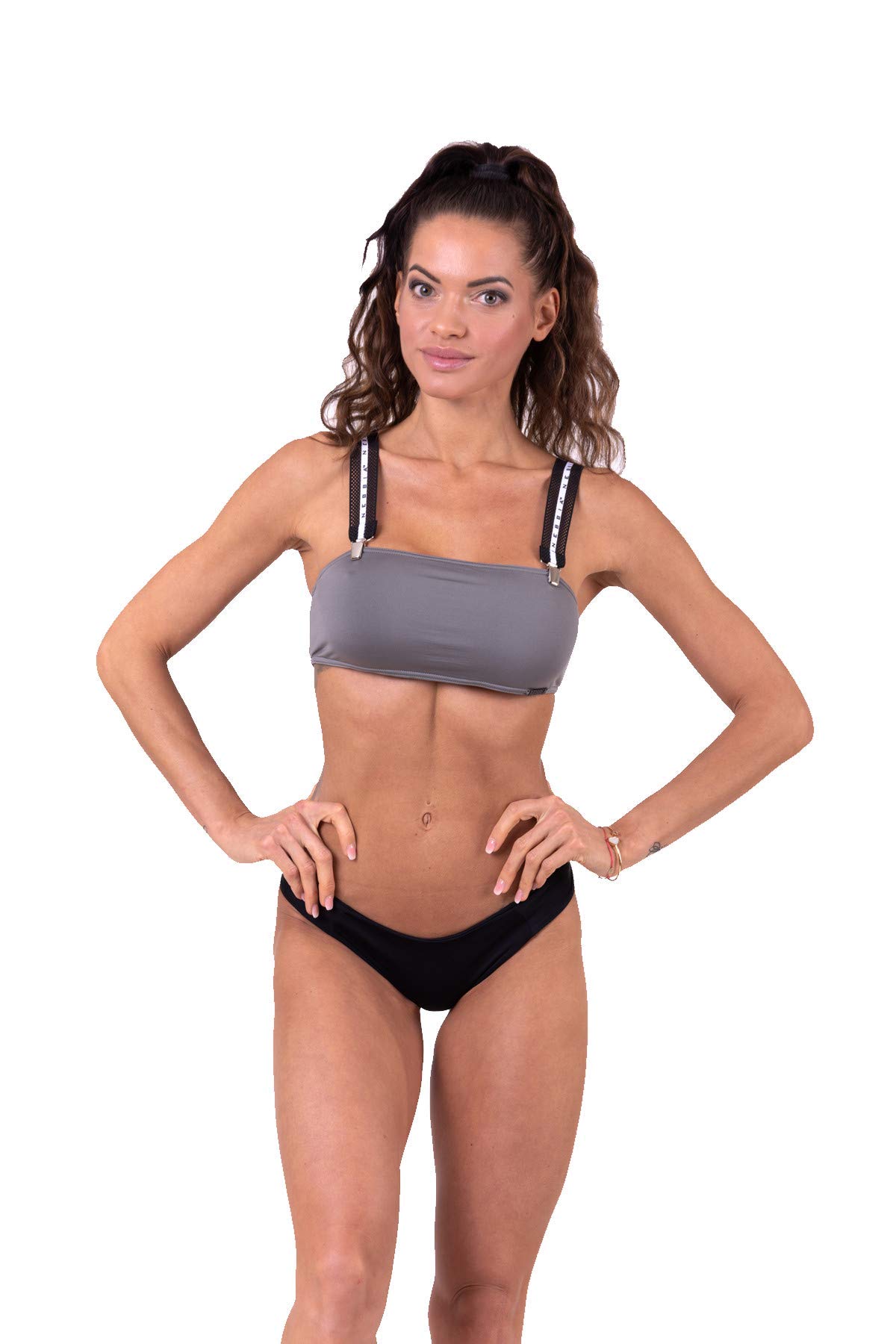 NEBBIA Bikini top Bandeau with Removable Suspenders 672