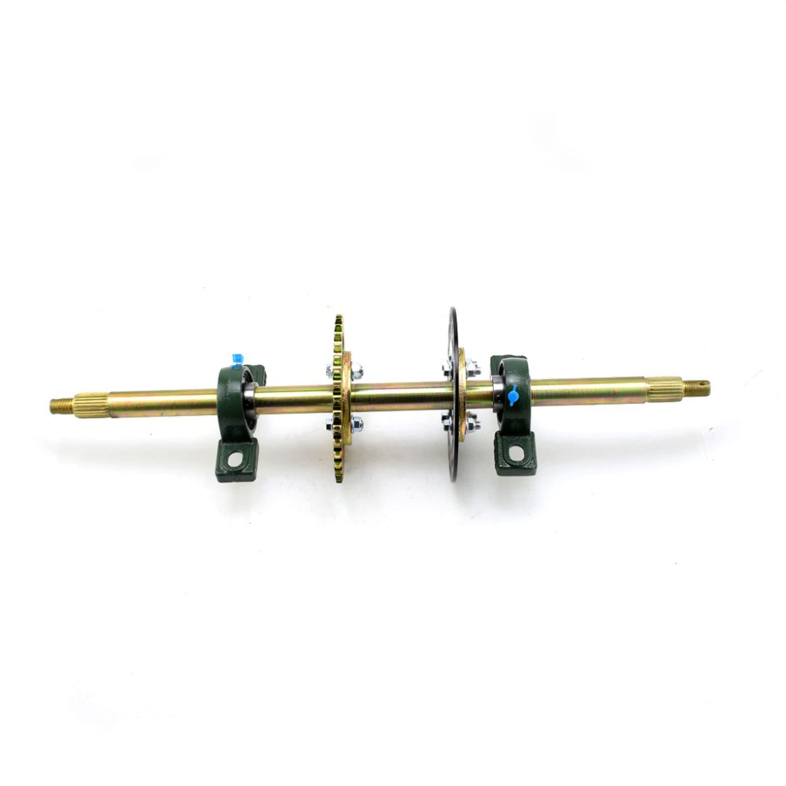 LGXSHOP 23.6in ATV Rear Axle Track, Rear Axle Complete Assembly with Brake Disc&Wheels for ATV Go Kart Karting UTV Buggy Quad Snow Sand Track 60cm Rear Axle Complete Kit
