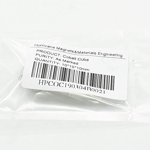 Pure Metal Cobalt 10mm Density Co Cube for Element Collections Lab Experiment Material Hobbies Simple Substance Block Display DIY