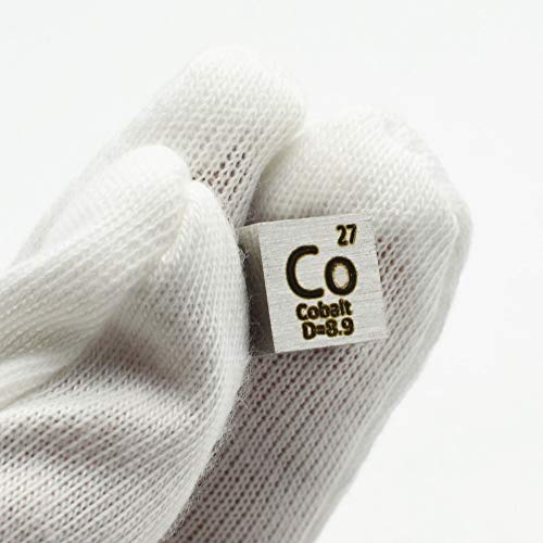 Pure Metal Cobalt 10mm Density Co Cube for Element Collections Lab Experiment Material Hobbies Simple Substance Block Display DIY