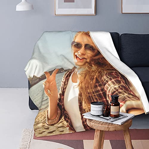 Customized Blankets with Photos Personalized Blankets for Adults Using My Own Photos Custom Blanket Gifts for Boyfriend/Girlfriend/Wife/Husband, Birthday Valentines30 x40