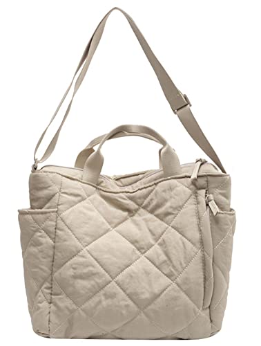 Crossbody Canvas Tote Bags For Women Cute Vintage Corduroy Hobo Purse Shopping Handbags