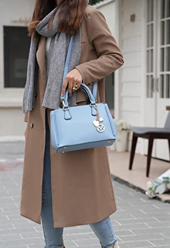 MKF Collection Satchel Bags for Women With Wristlet Wallet, Vegan Leather Shoulder Pocketbook Handbag Purse
