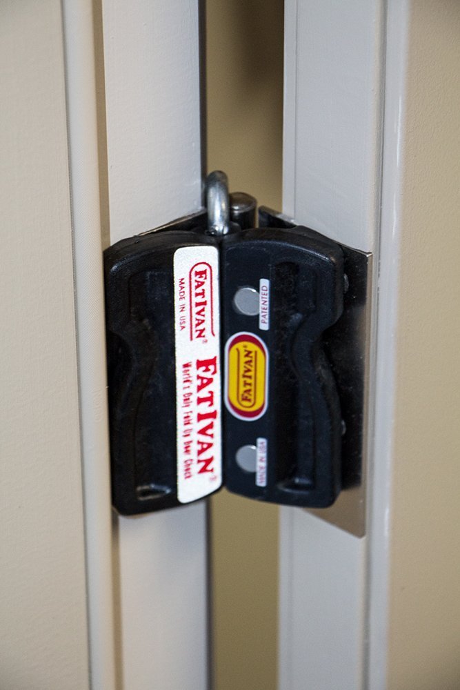 The Original Fat Ivan Fold Up Doorstop Wedge with Magnet - Black (2 Pack)