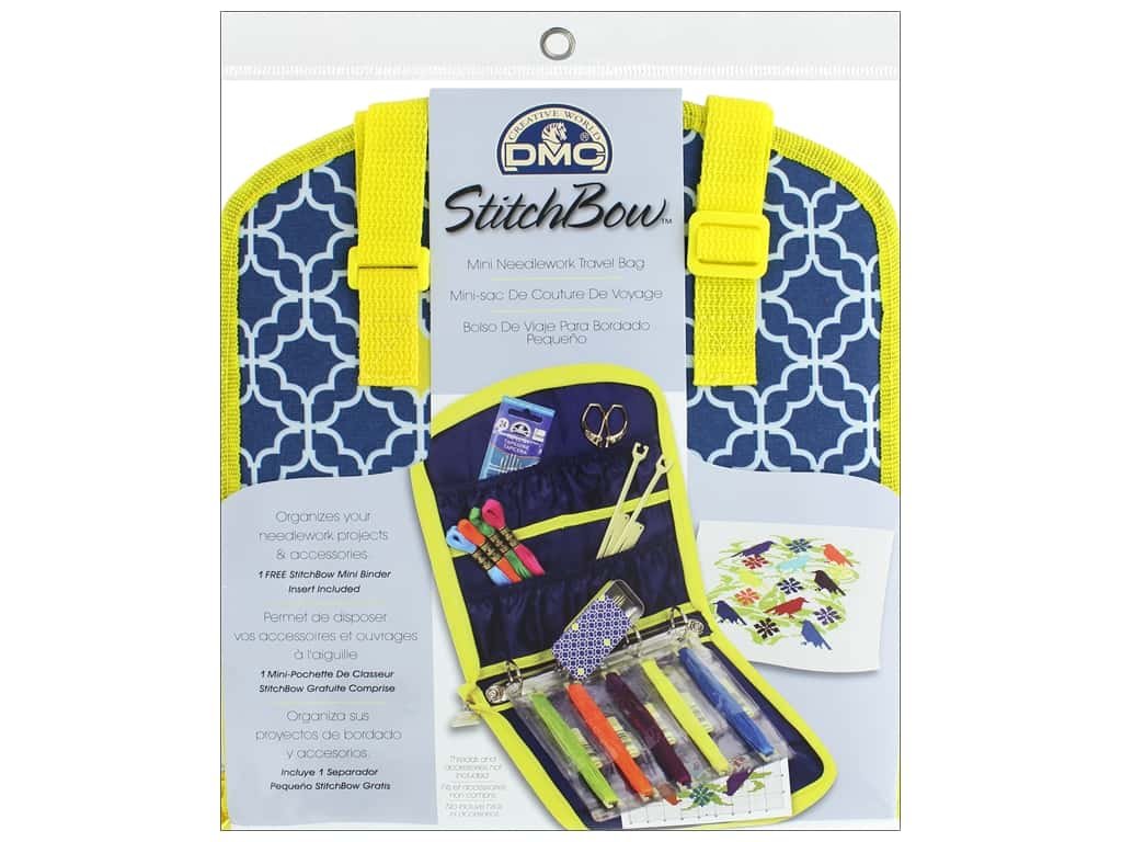DMC U1636 Stitchbow Mini Needlework Travel Bag, Blue