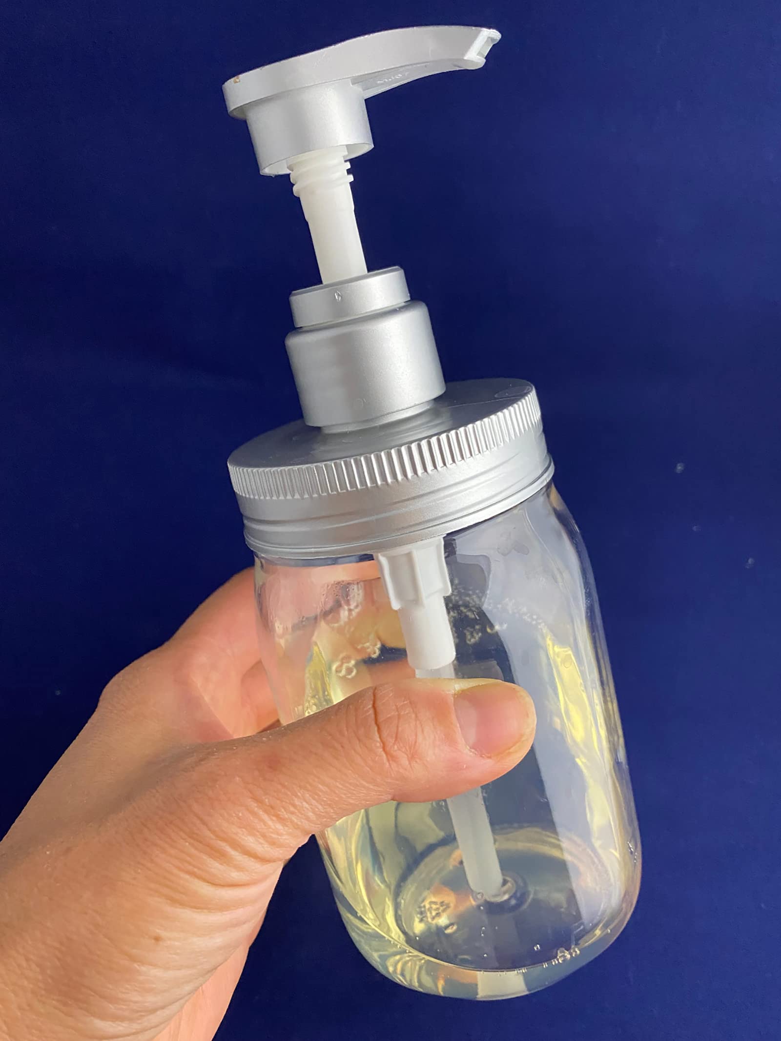 Yesland 6 Pack Pump Bottles Dispenser - 16 Oz Plastic Lotion Dispenser Containers with Pump for Shampoo, Lotion, Liquid Soap, Face Cream and Moisturizer - BPA Free