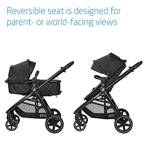 Maxi-Cosi Zelia² 5-in-1 Modular Travel System, Midnight Black