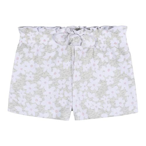 Gerber Baby Girl's Toddler 3-Pack Pull-On Knit Shorts, Pink Floral, 4T