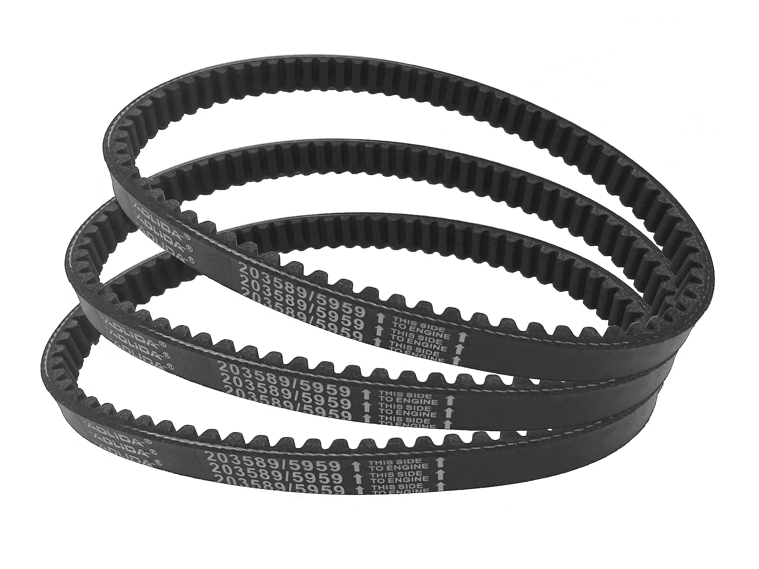 VEYDAMI 3 Pack of KT196 Drive Belt for 30 Series Go Kart Torque Converter Drive Belt Replaces Manco 5959 / Comet 203589