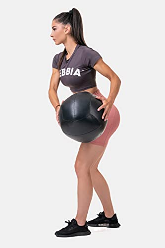 NEBBIA Short Sleeve Sporty Crop Top 584 Maroon