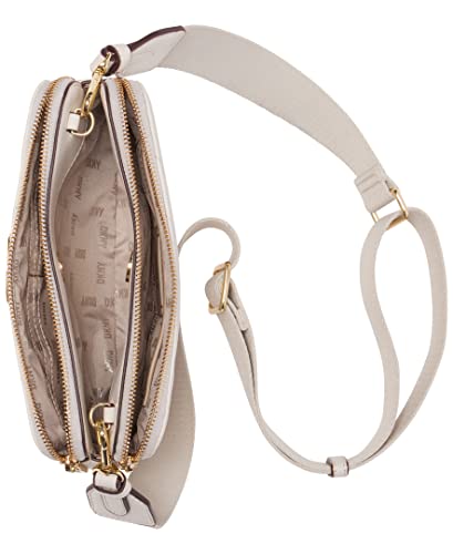 DKNY Delphine Double Zip Crossbody, Pebble