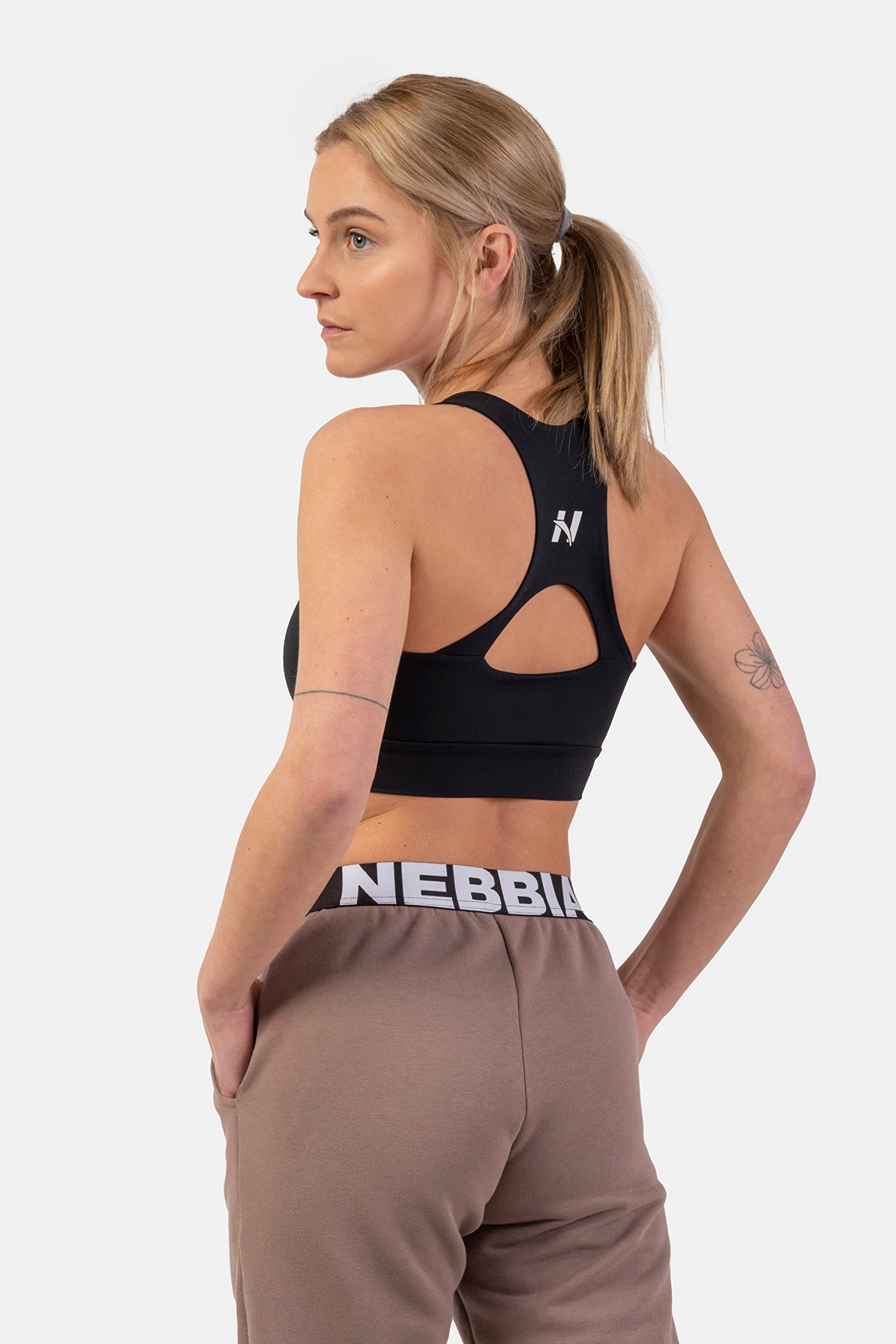NEBBIA Active Sports Bra Medium Impact 413 Black
