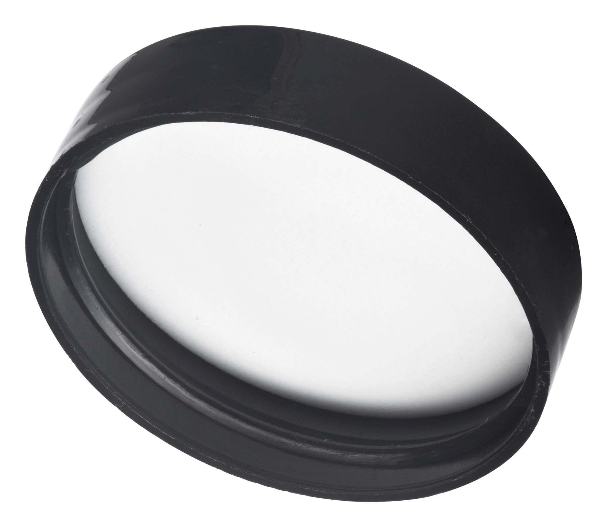 1 oz / 30 ml Clear Thick Wall Glass Straight Sided Jar with Black Smooth Lids (12 Pack) Airtight, Smell Proof