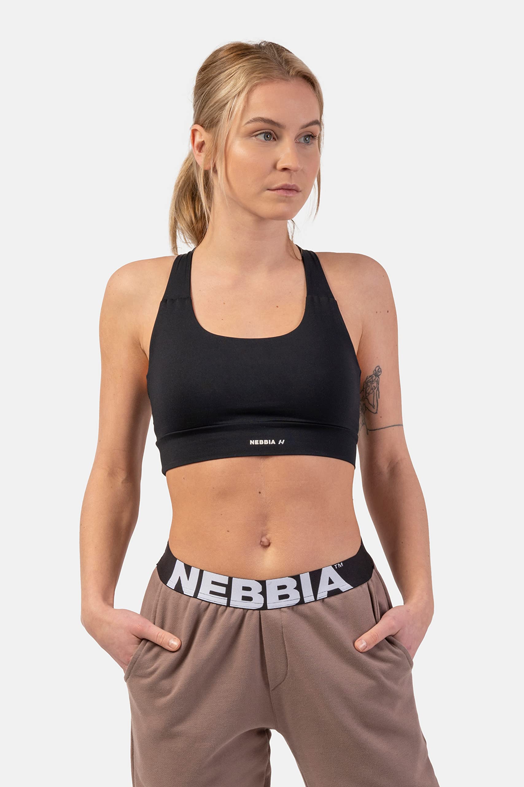 NEBBIA Active Sports Bra Medium Impact 413 Black