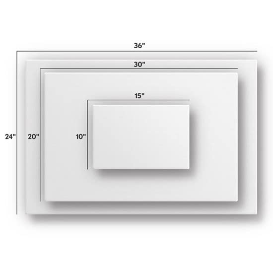 CafePress Canvas Wall Art Abstract Silver Glitter Ready to Hang for Living Room, Bedroom or Office