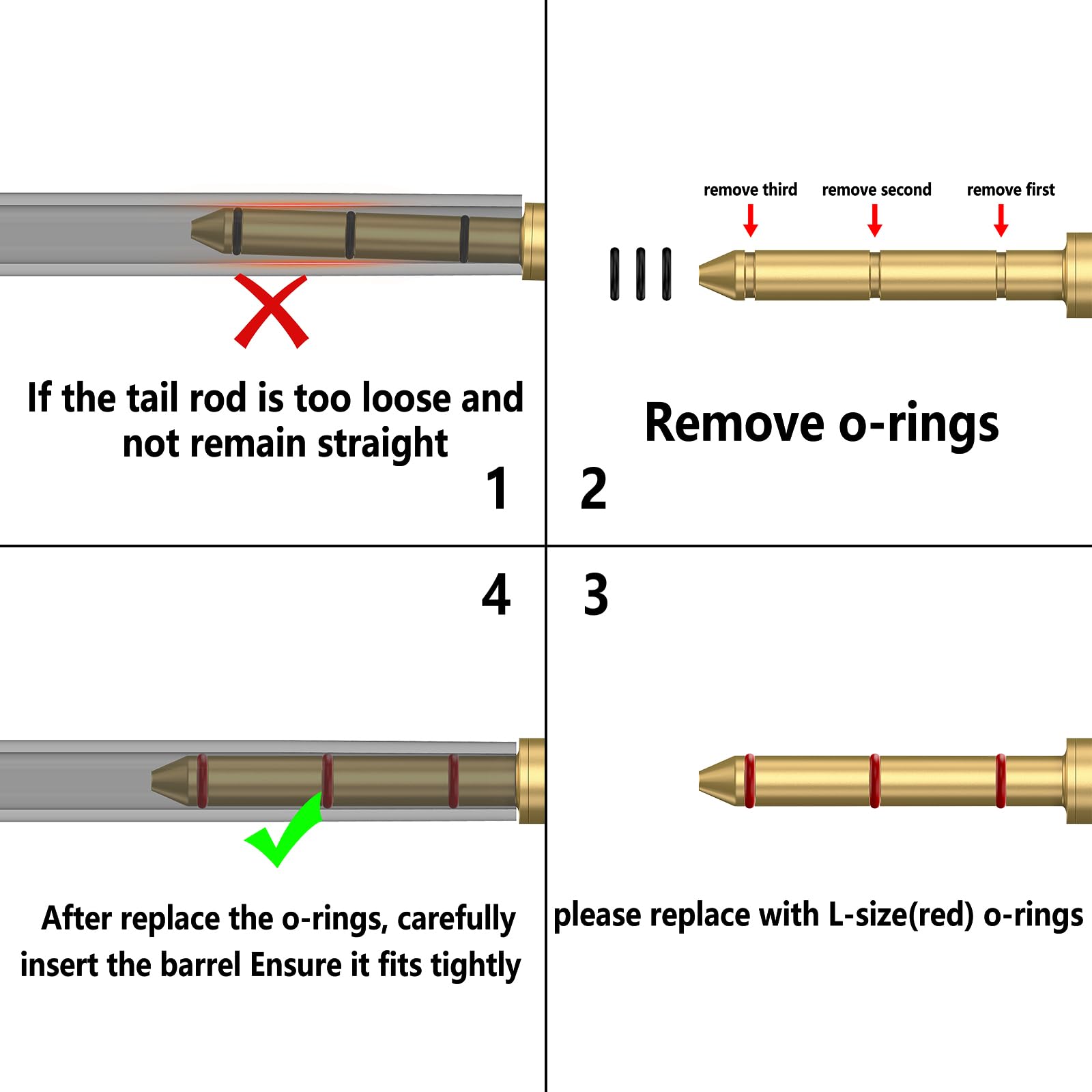 Tipfun .22LR Red Laser Bore Sight End Barrel Laser Boresighter Easy to Fit Revolvers Pistols Rifle and Air Guns