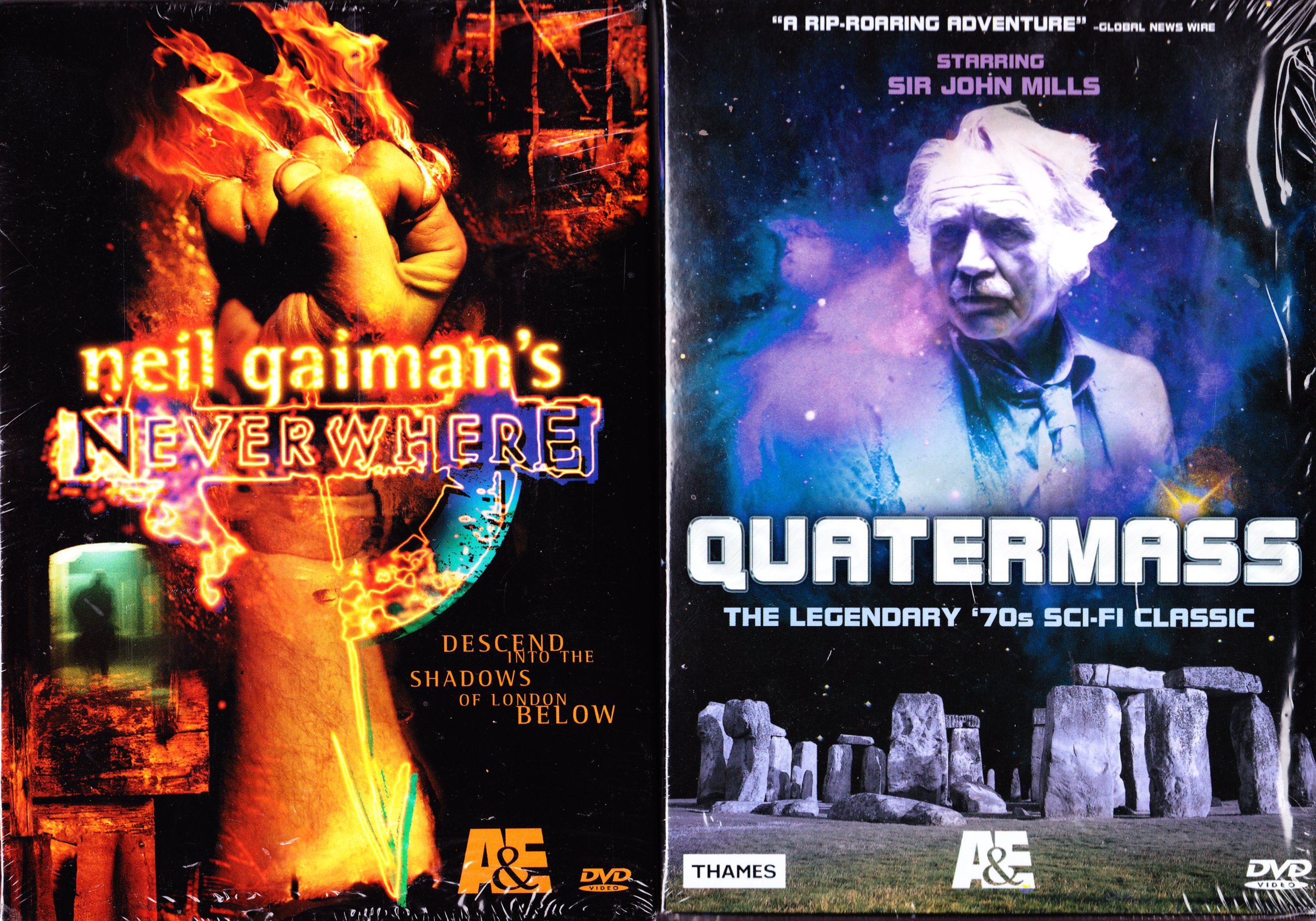 Invasion Earth : Complete Uncut Version : Mini Series , Neil Gaiman's Neverwhere , Quatermass : A&E Ultimate Science Fiction Fan 3 Pack Gift Set : 6 Discs : 659 Minutes