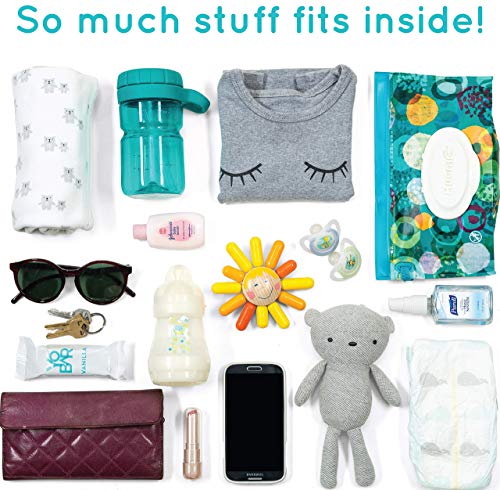 Non-Slip Stroller Organizer With Cup Holders, Exclusive Straps Grip Handlebar. Universal Fit For Uppababy Vista Cruz Nuna Baby Jogger Bob Britax Bugaboo Graco Stroller Accessories Caddy Parent Console