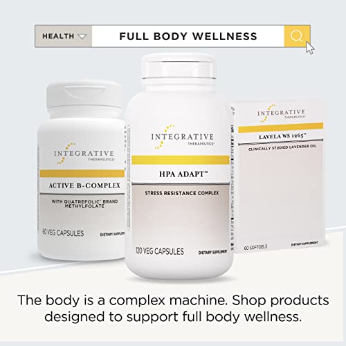 Integrative Therapeutics HPA Adapt - Supports Healthy Stress Response* - with Ashwagandha, Maca, Holy Basil & Rhodiola - Gluten Free - Soy Free - 120 Vegan Capsules