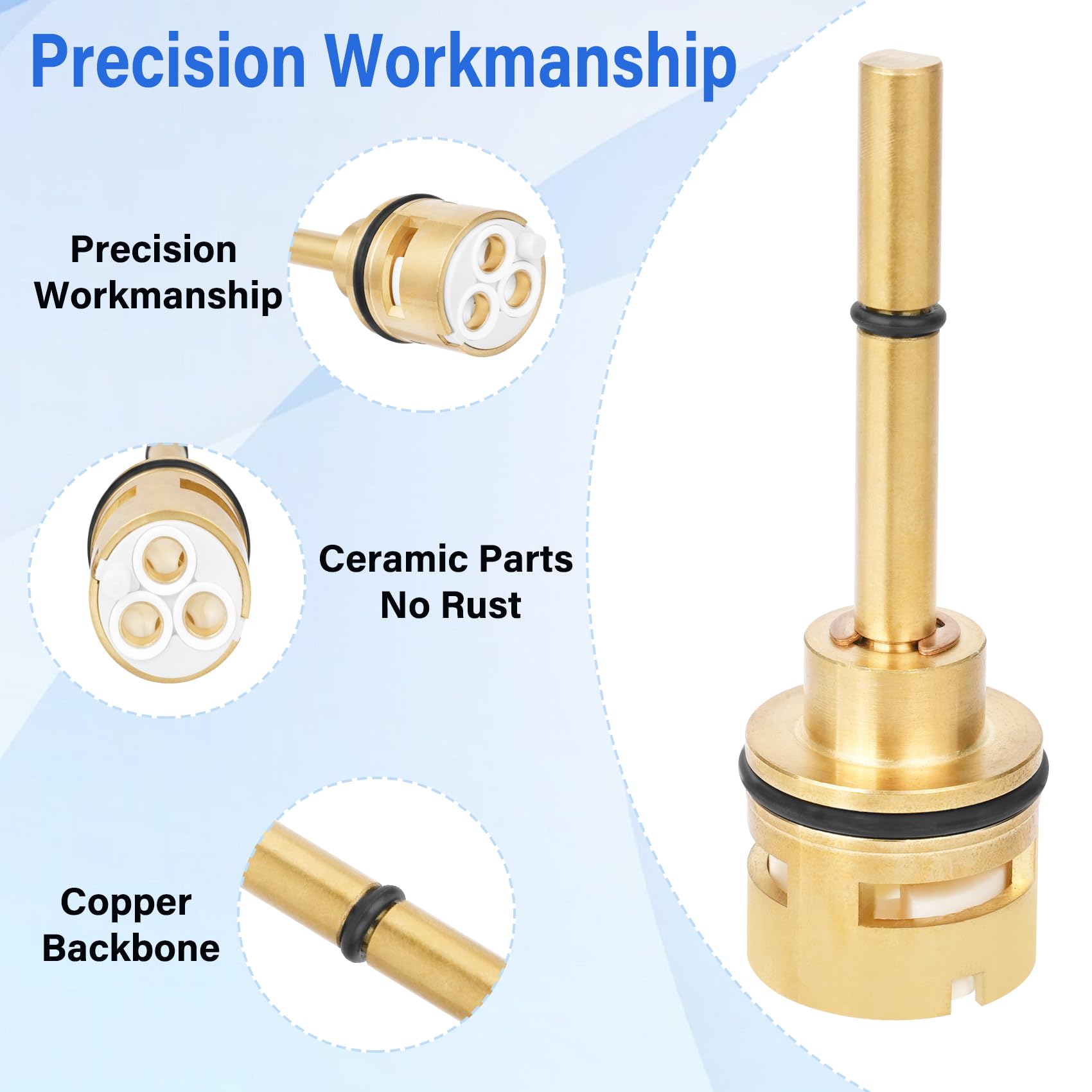 RP51919 6 Setting Diverter Cartridge, Works with Both Integrated and Individual Diverter Trims