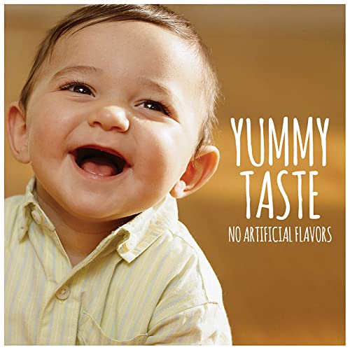 Gerber Lil Crunchies Baked Grain Snack, Mild Cheddar, Baked with Whole Grains & Non GMO Ingredients, For Crawlers 8 Months & Up, 1.48-Ounce Canister (Pack of 2)