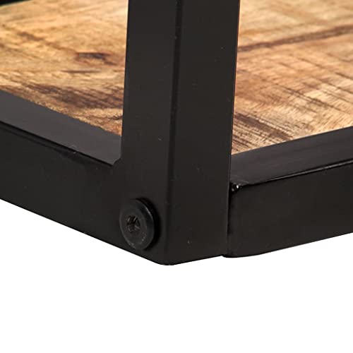 VanTook Floating Shelves Set of 2, 31.5 Inch Easy to Install Wall Mounted Shelves, Industrial Wall Shelves Rustic Wood Shelves for Wall Décor, Storage Shelves for Home Office, Natural