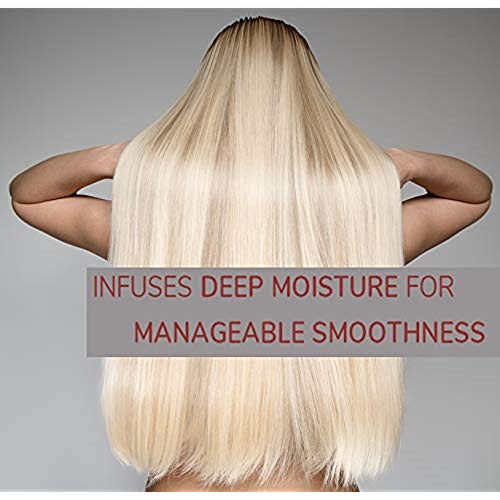 GIOVANNI Eco Chic Smooth as Silk Deeper Moisture Conditioner, 24 oz. - Apple + Aloe Extracts, Calms Frizz, Detangles, Wash & Go, Lauryl & Laureth Sulfate Free, Paraben Free, Color Safe