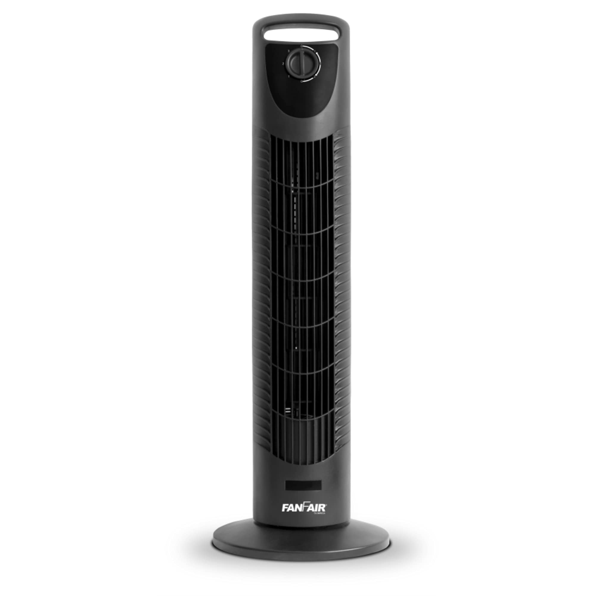 Fanfair Tower Fan, 30 Inch Portable Oscillating Fan, 3 Speed Quiet Cooling Settings, Stand Up Floor Fans Safe for Bedroom, Home or Office Use, Black