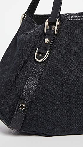 Gucci Women's Pre-Loved Abbey Tote Medium, Gg Canvas, Black, One Size
