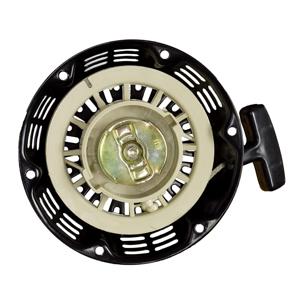 AlveyTech Black 196cc 6.5 Hp Recoil Pull Starter - For the Baja Mini Bike MB165/MB200, Coleman RB200, DT200 196cc Drift Trike, Scooter, Lawnmower, Generator, Go-Kart & ATV - Corrosion-Resistant