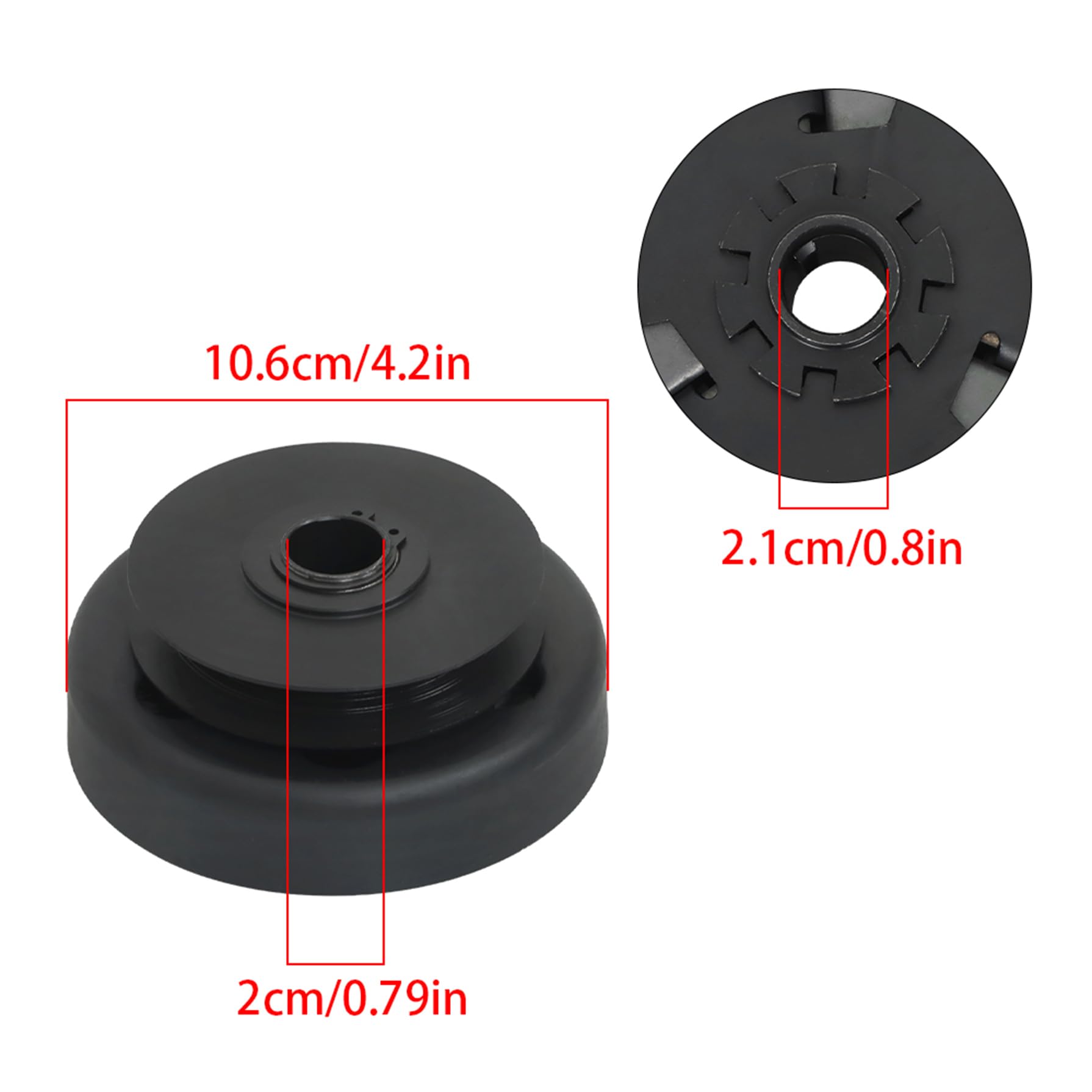 GXYWADY 200182 Go Kart Parts Centrifugal Clutch 3/4 Bore 3/16 Key Way Belt Drive Replacement for Go Karts Mini Bikes