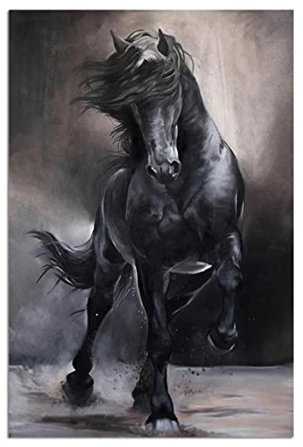 Horse Poster,Horse Painting,Horse Canvas Wall Art Canvas Wall Art For Living Room Decor Aesthetic Vintage Posters & Prints Picture Wall Decor Wall Prints For Bedroom Aesthetic Unframed 12x18 inches