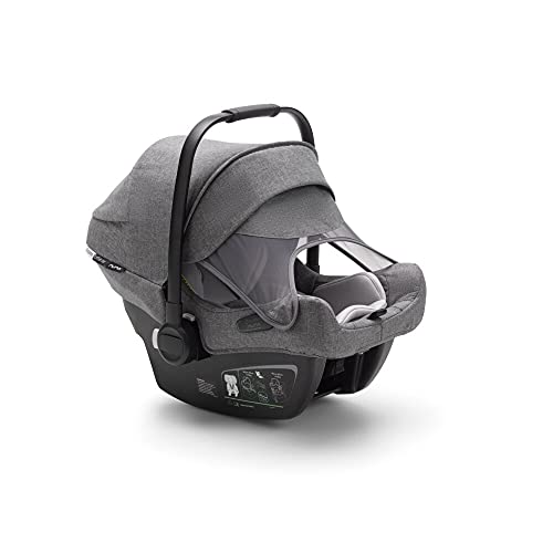 Bugaboo Bee 6 Stroller and Bugaboo Turtle Air by Nuna Car Seat - Grey Mélange