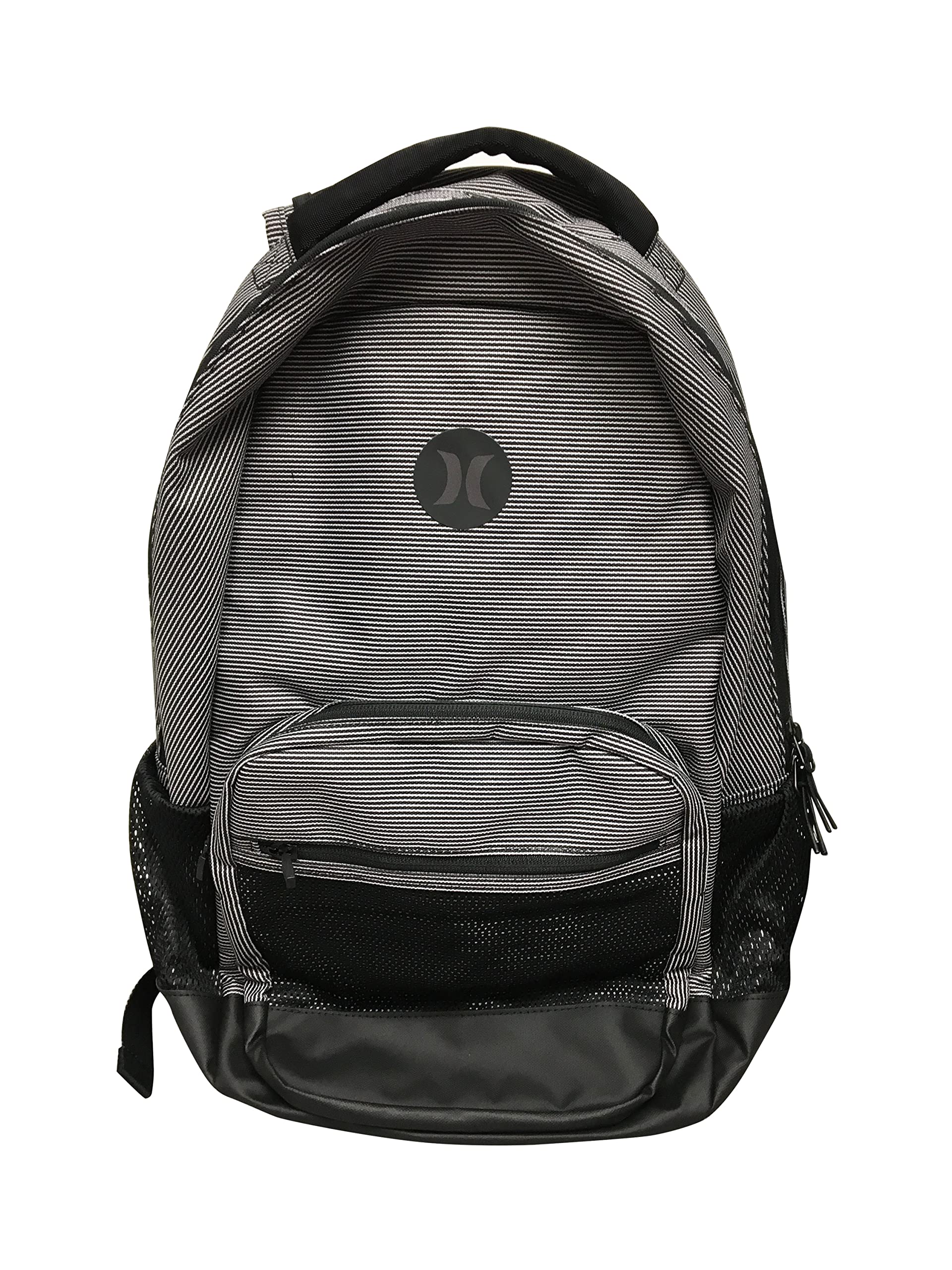 Hurley Patrol II Backpack with Laptop Sleeve, Black/White
