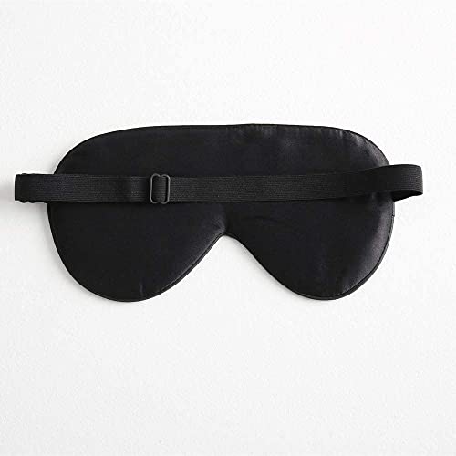 Tim & Tina Silk Sleep Mask for Women Men Comfortable Blindfold Eye Mask with Adjustable Strap for Travel Yoga Nap Shift Work (Green Flower)