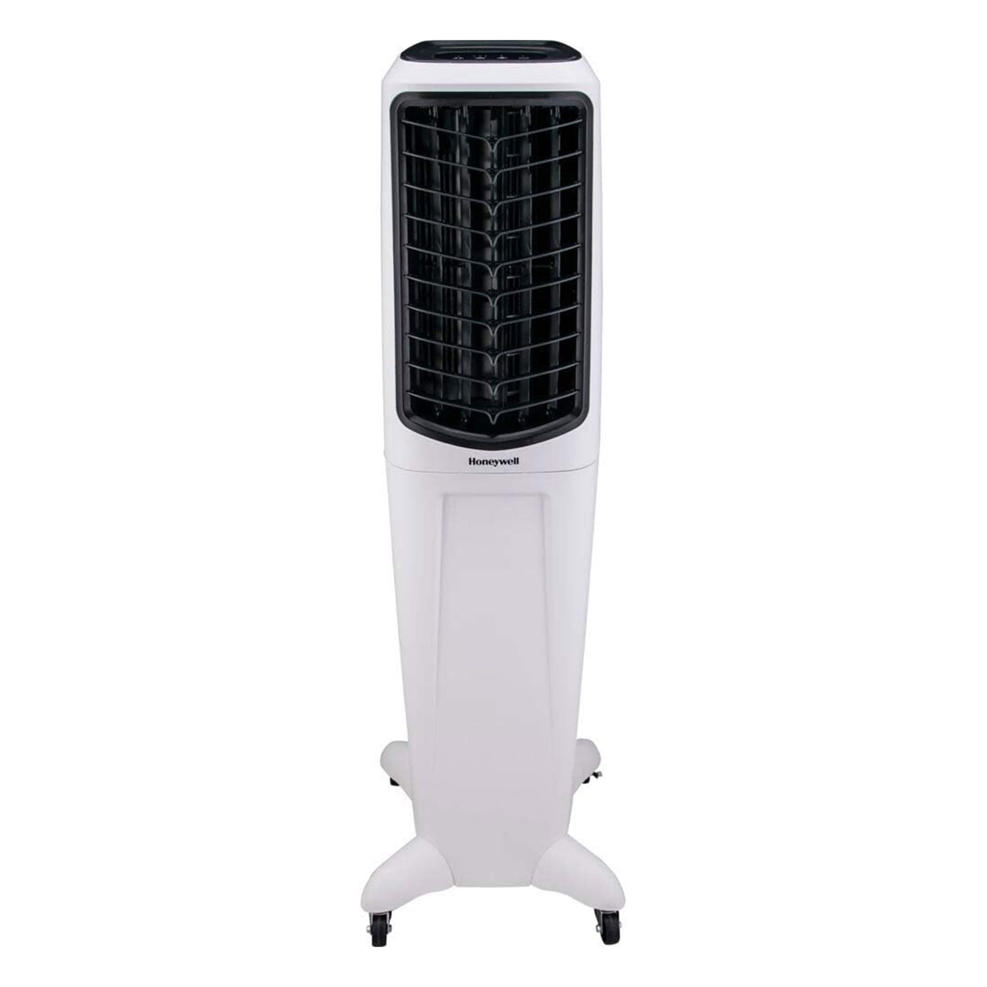 Honeywell Indoor Portable Evaporative Tower Air Cooler with Fan & Humidifier, Washable Dust Filter & Remote Control, TC50PEU, White