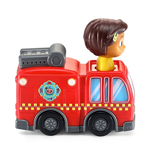 VTech CoCoMelon Go! Go! Smart Wheels Nina’s Fire Truck and Track