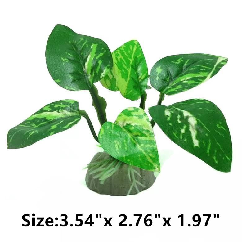 EDGCTYU Aquarium Silk Plants for Betta Fish Tank, Aquarium Plant Aquatic Water Grass Foreground Decor,Fish Tank Decorations(4PCS Green Grasses)