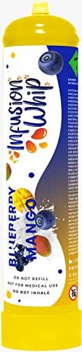 InfusionWhip Flavored Cream Charger Cylinder ā 0.95L (Blueberry Mango)