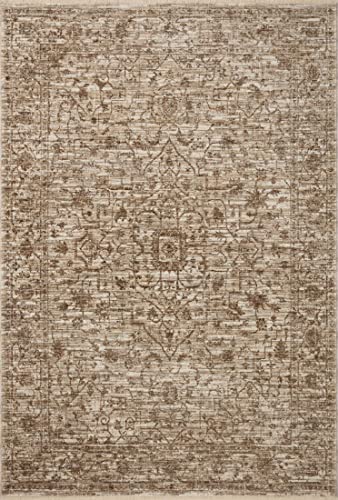 Loloi II Sorrento Collection SOR-01 Bark/Natural 9'-6" x 13'-1" Area Rug