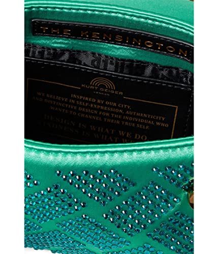 Kurt Geiger London Fabric Mini Kensington Crossbody Green 3 One Size